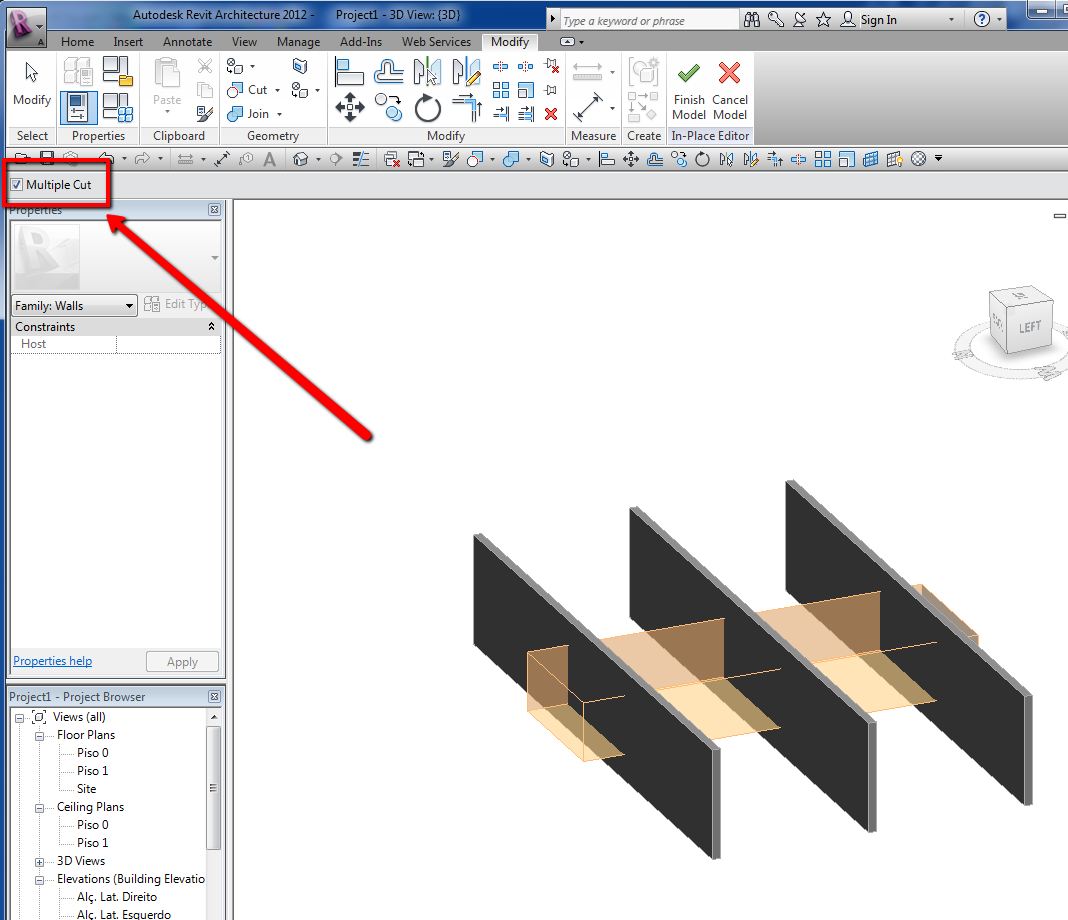 RevitCity How To Cut MULTIPLE Walls With A Void RevitCity How To Cut MULTIPLE Walls With A Void