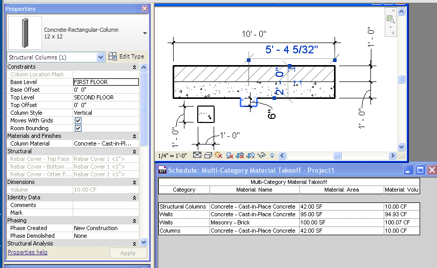 RevitCity.com | Ploblem with material take off