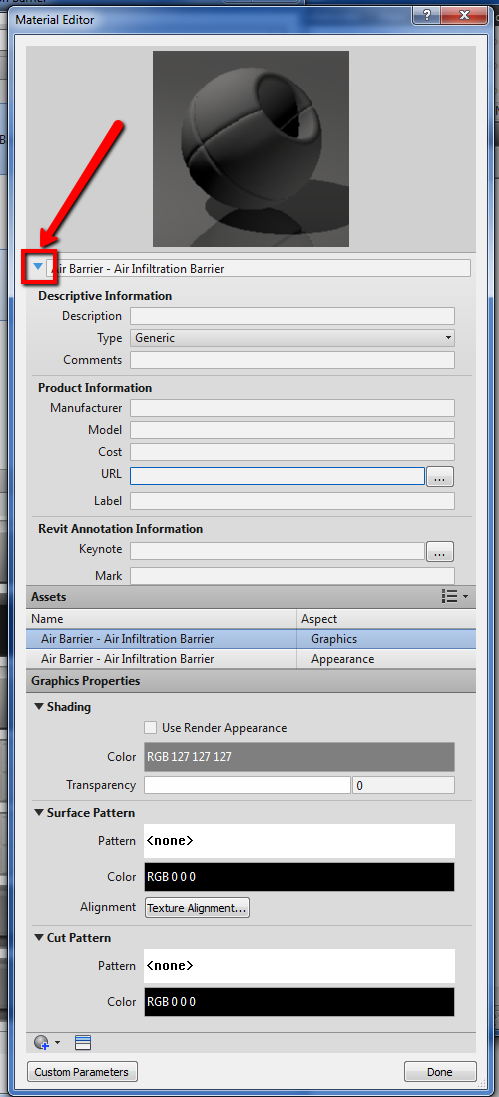 RevitCity.com | Material Identity Data