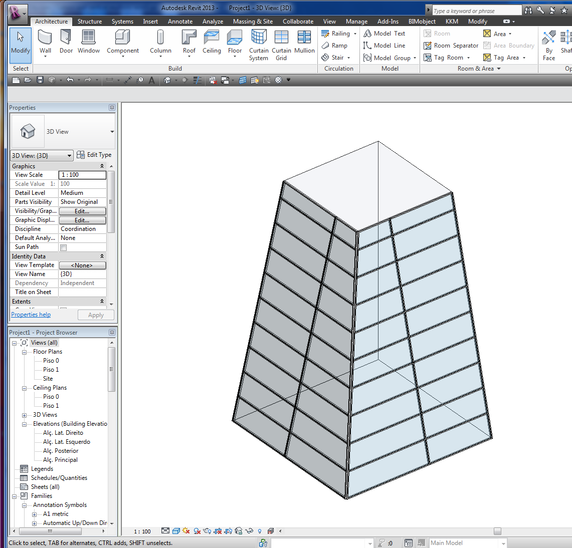 RevitCity.com | Curtain wall vertical mullions won't go vertical