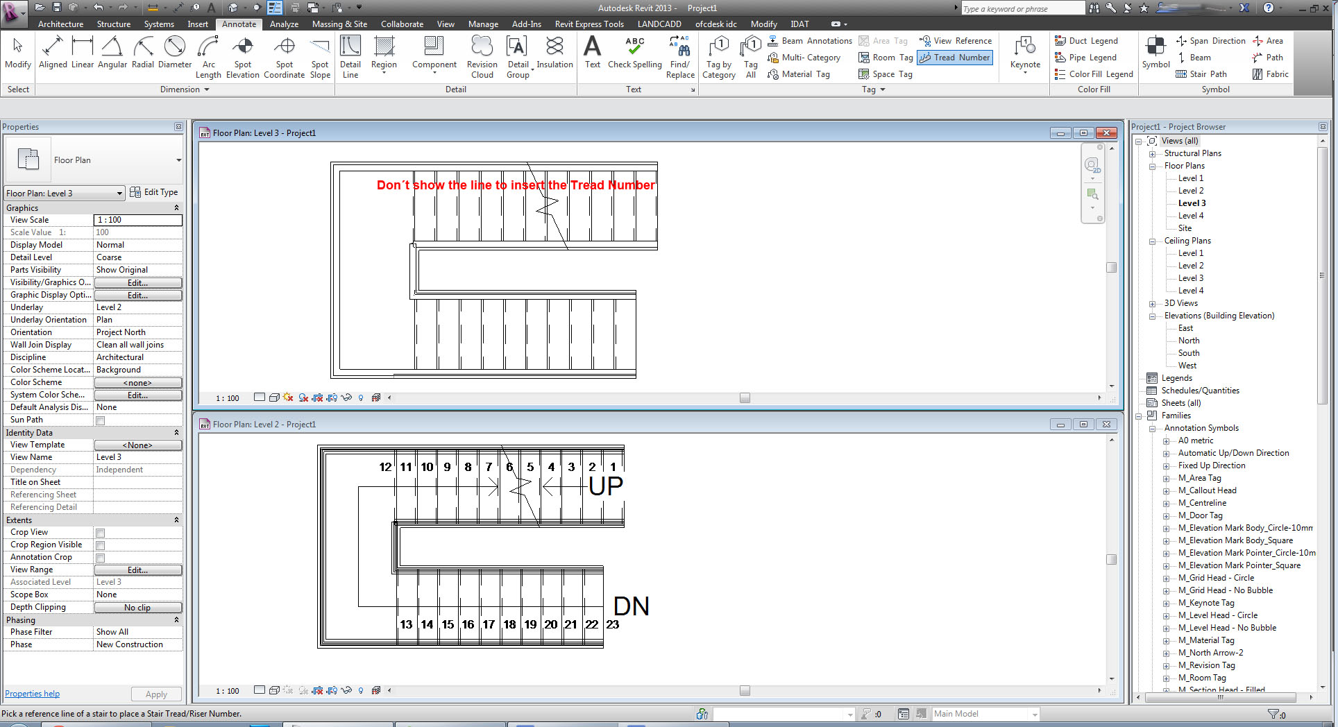 RevitCity.com | Stair Riser/Tread Number in Multistory Stairs