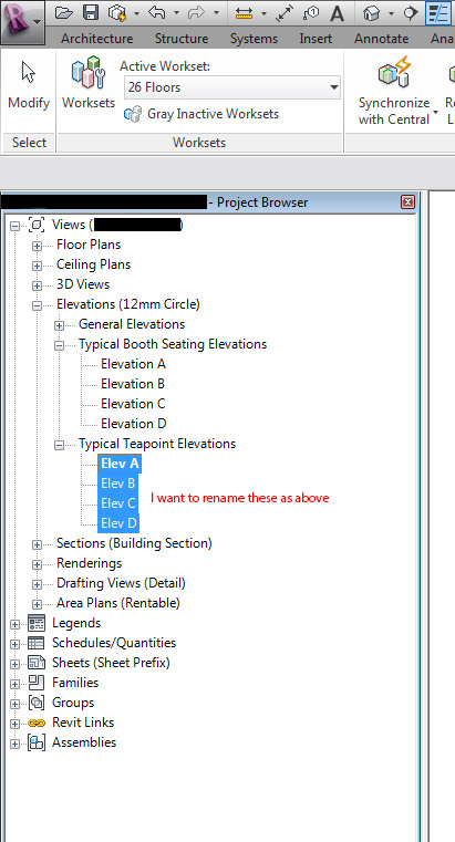 RevitCity.com | Unable to have same elevation view names