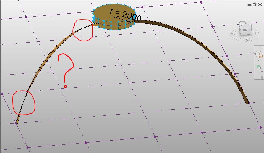 RevitCity.com | Problem with a rectangular section on an adaptive arch