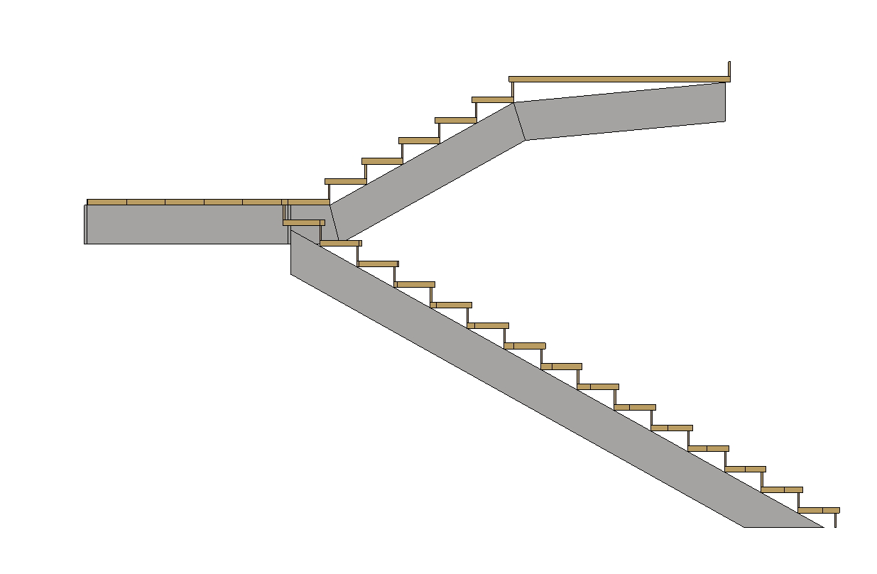 RevitCity.com | Staircase and glass railings