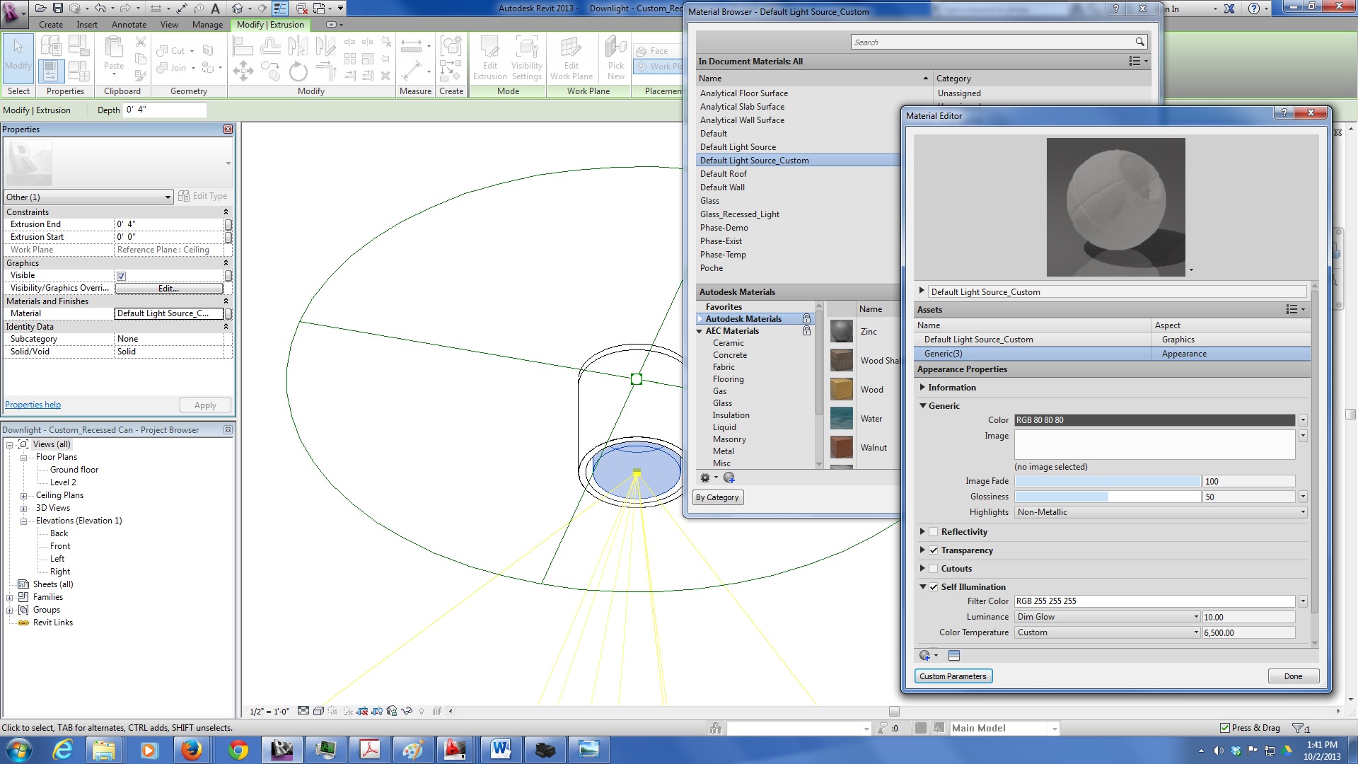 RevitCity.com | Interior Lighting - lights stay dark when rendered