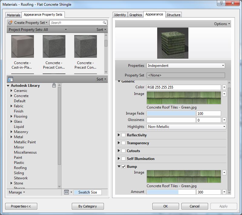 RevitCity.com | Flat Concrete Tile Roof