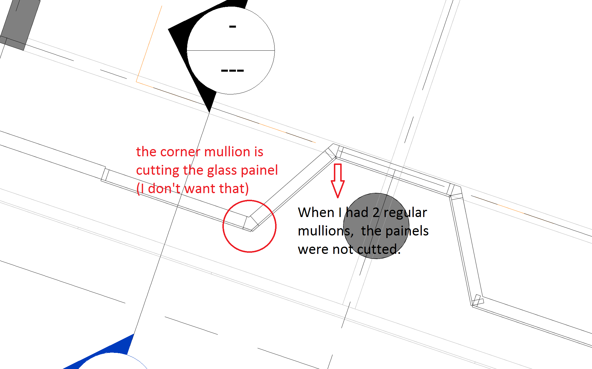 Revitcity Com How To Make Panels Overlap Mullions Add Gaps Between Those