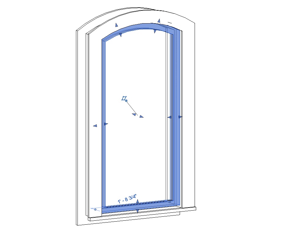 RevitCity.com | adding mullions to archtop with trim