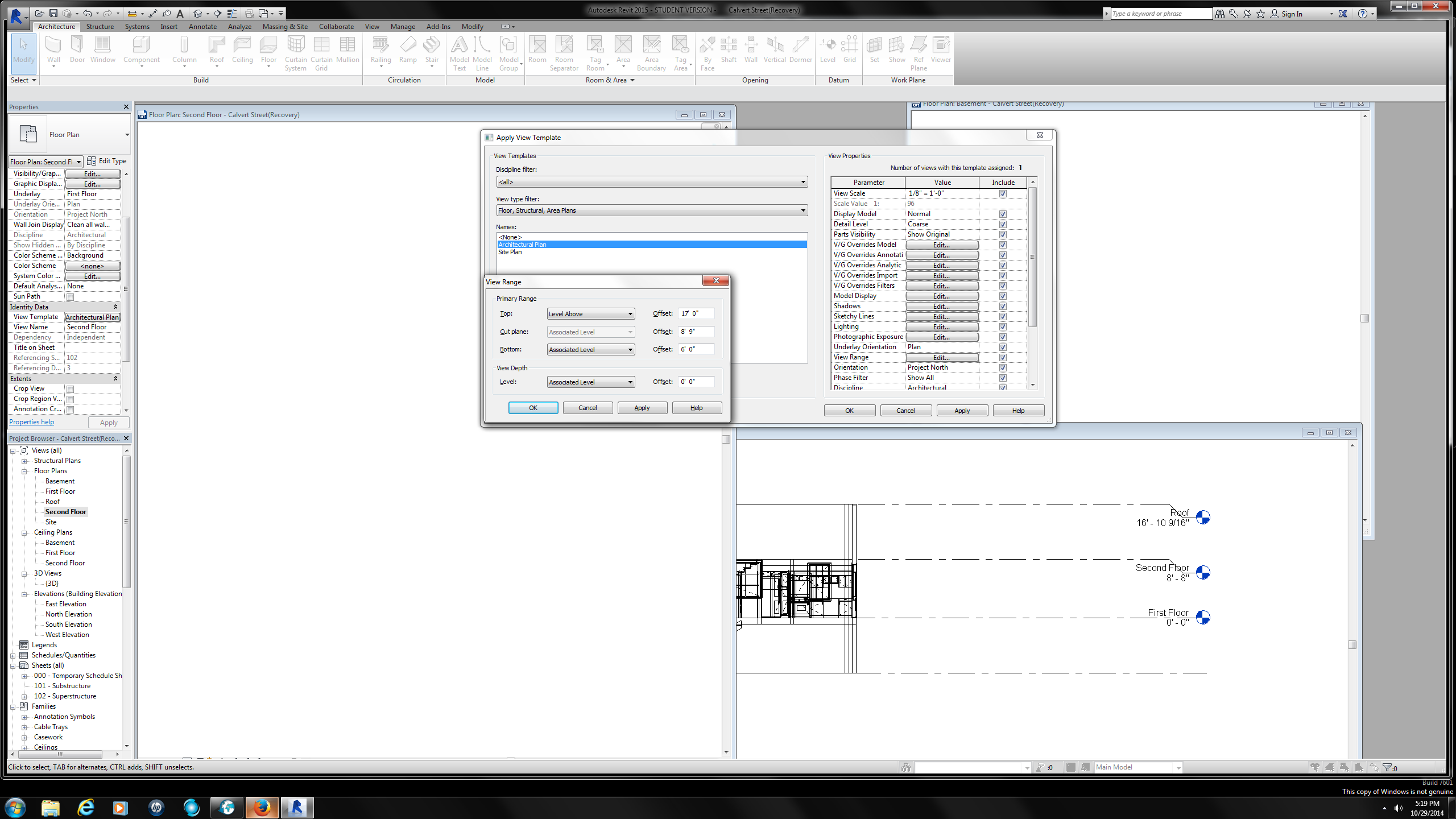 RevitCity.com | Revit 2015: Underlays and Different Levels