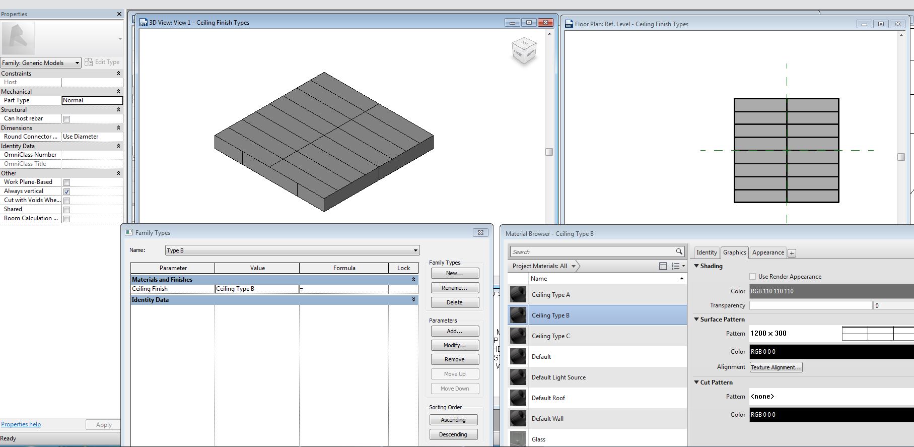 RevitCity.com | Applying material to extrusion