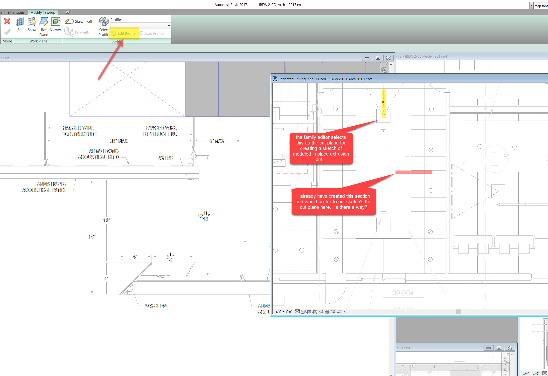 RevitCity.com | Model in place cut plan for extrusion