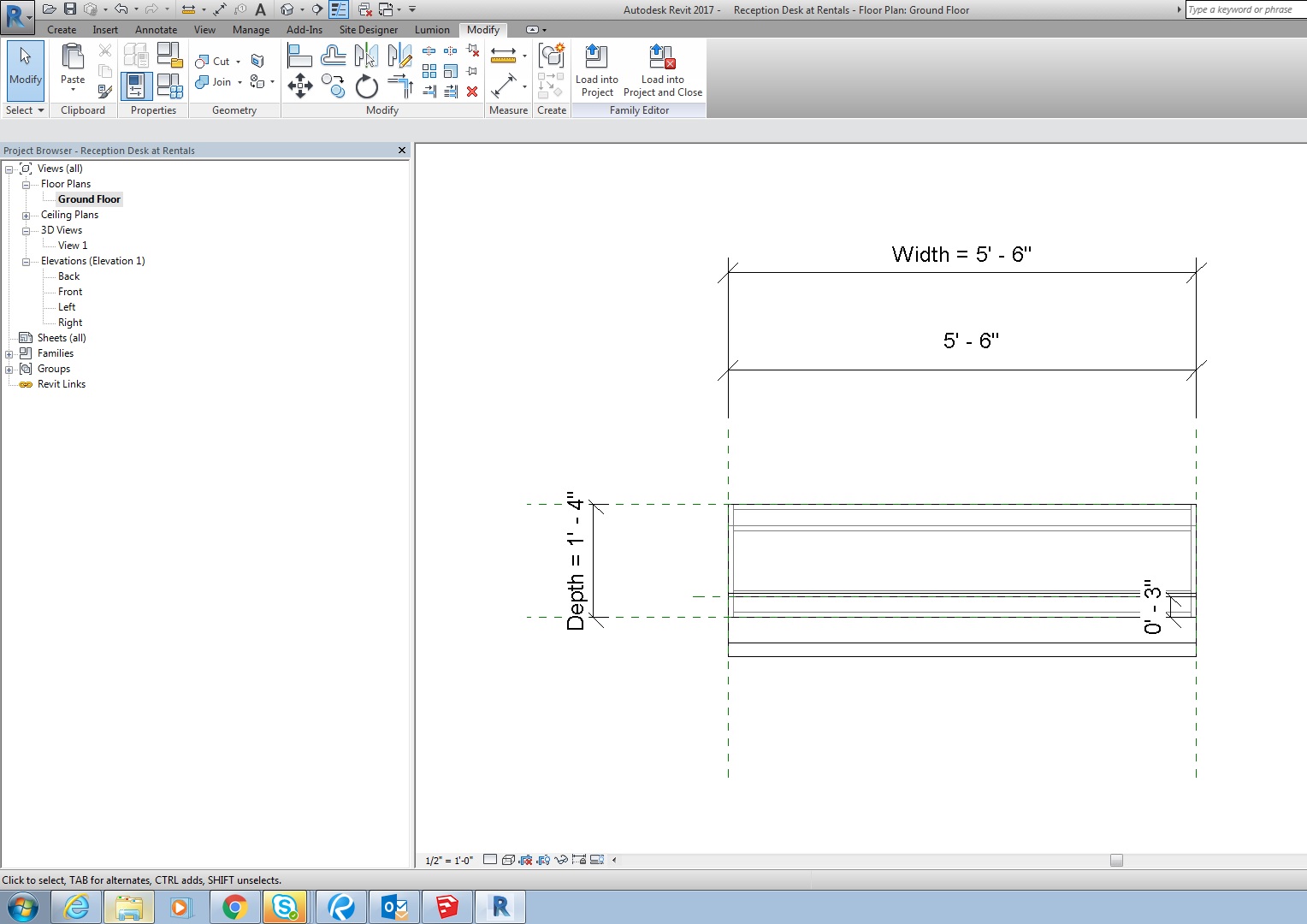 RevitCity.com | Revit Family Casework looks different from 3d view to ...