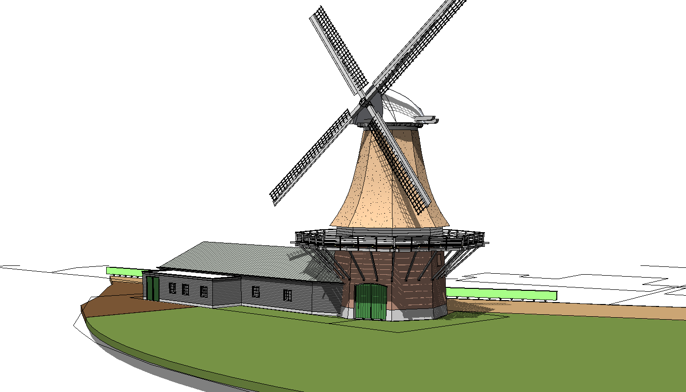 RevitCity.com | Trying to make a Dutch Windmill - Havekes Mölle in ...