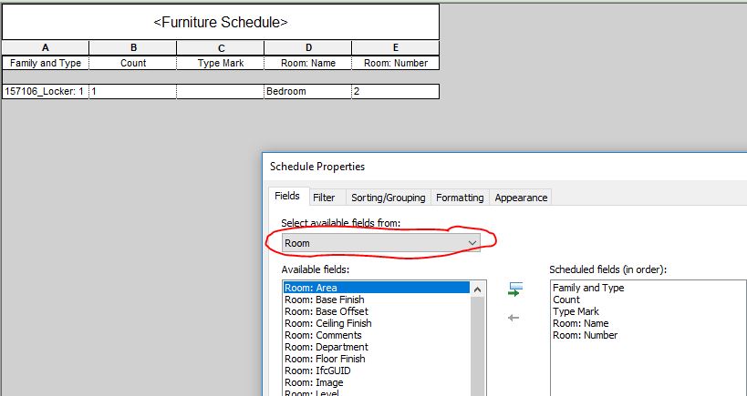 RevitCity.com | locker family not associating with host room