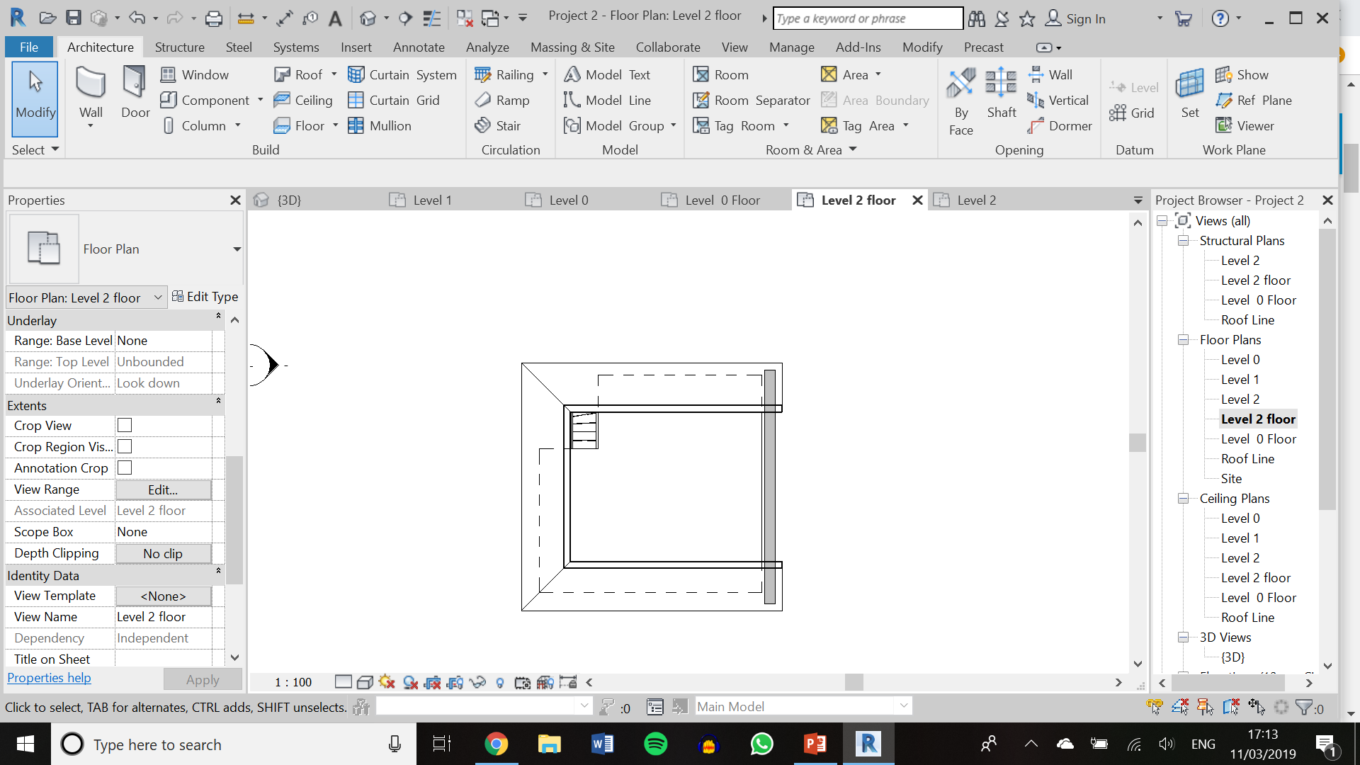 RevitCity.com | Can't view structural walls on second floor- any help?