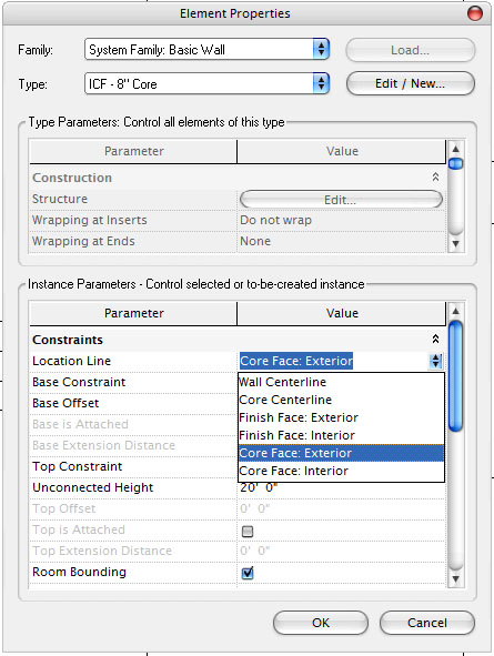 RevitCity.com | Setting Default Wall Constraints