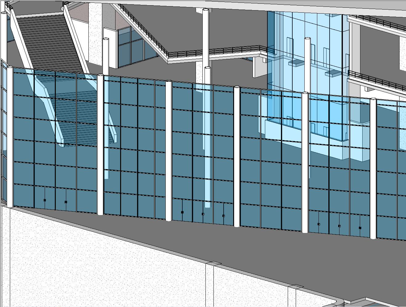 RevitCity.com | glassed door on curtain wall