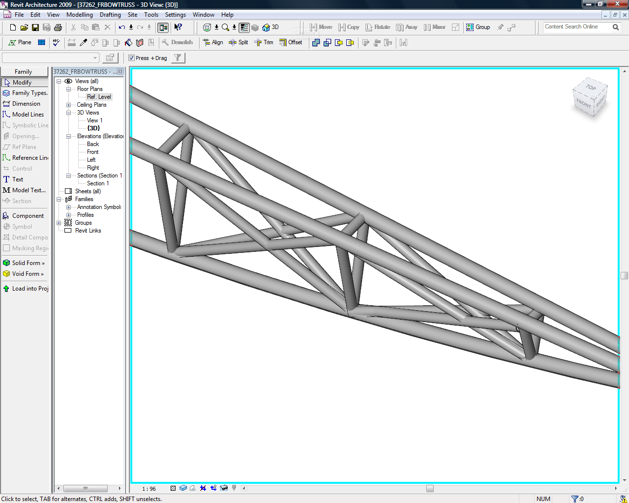 RevitCity.com | Tripod truss - diagonals