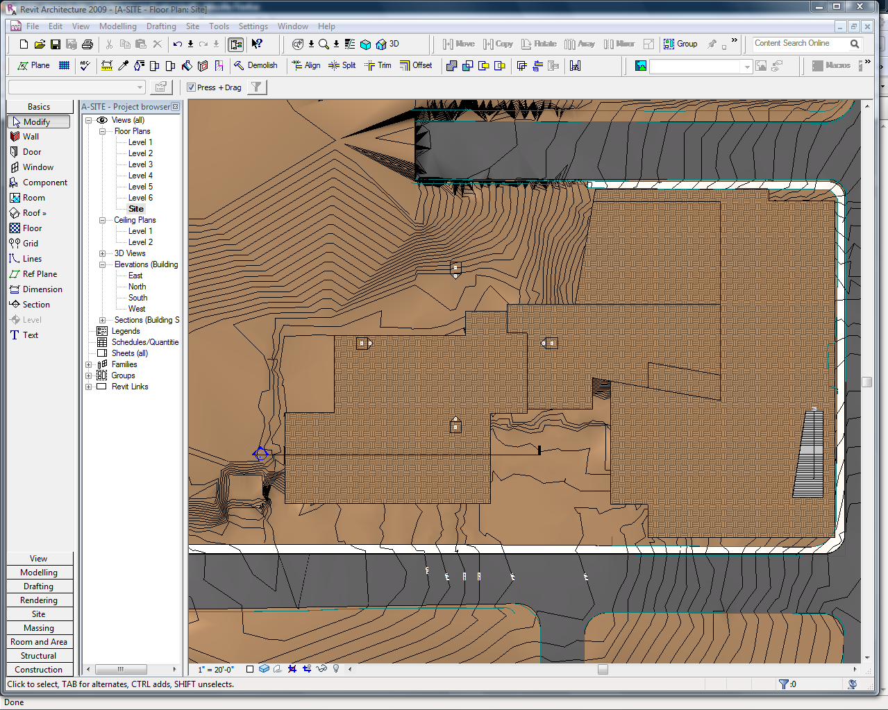 RevitCity.com | Cut pattern under graded region or slabs not showing in plan