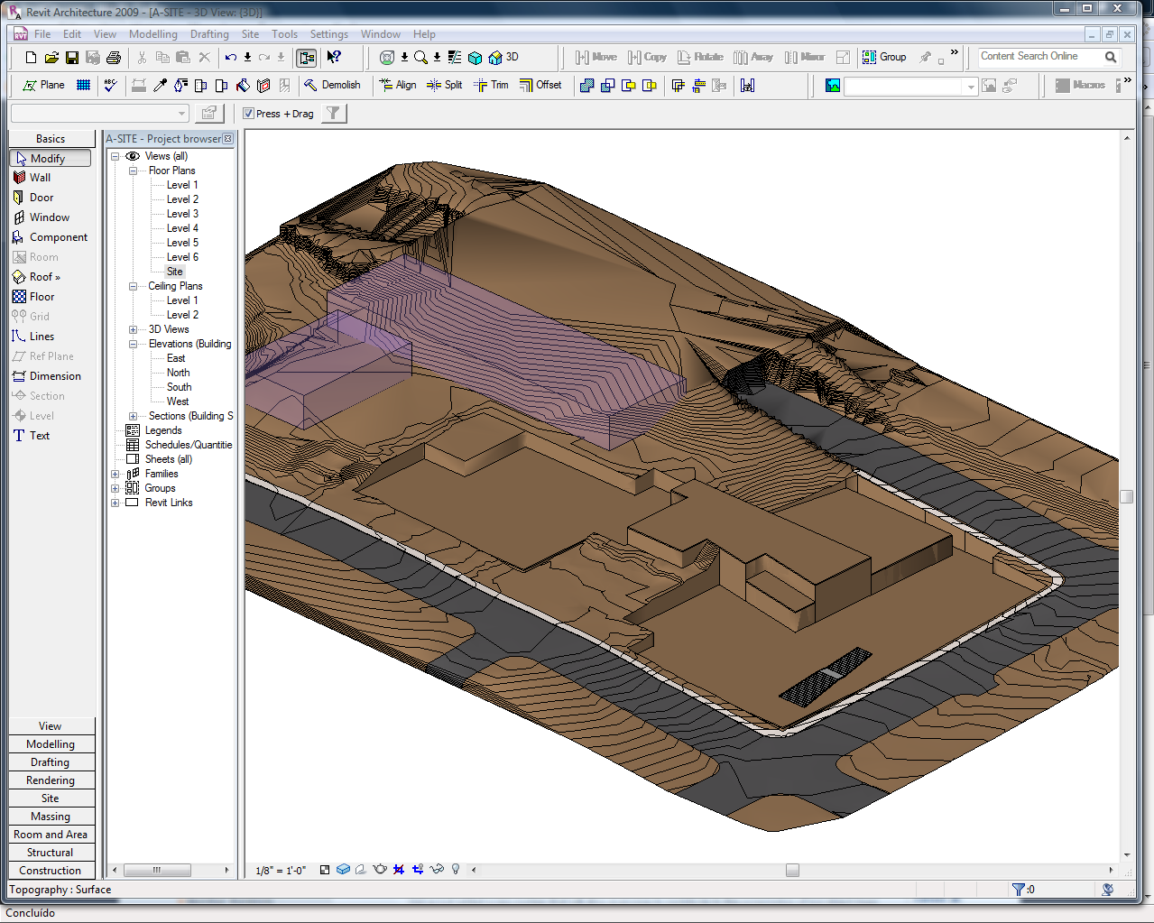 RevitCity.com | Cut pattern under graded region or slabs not showing in plan