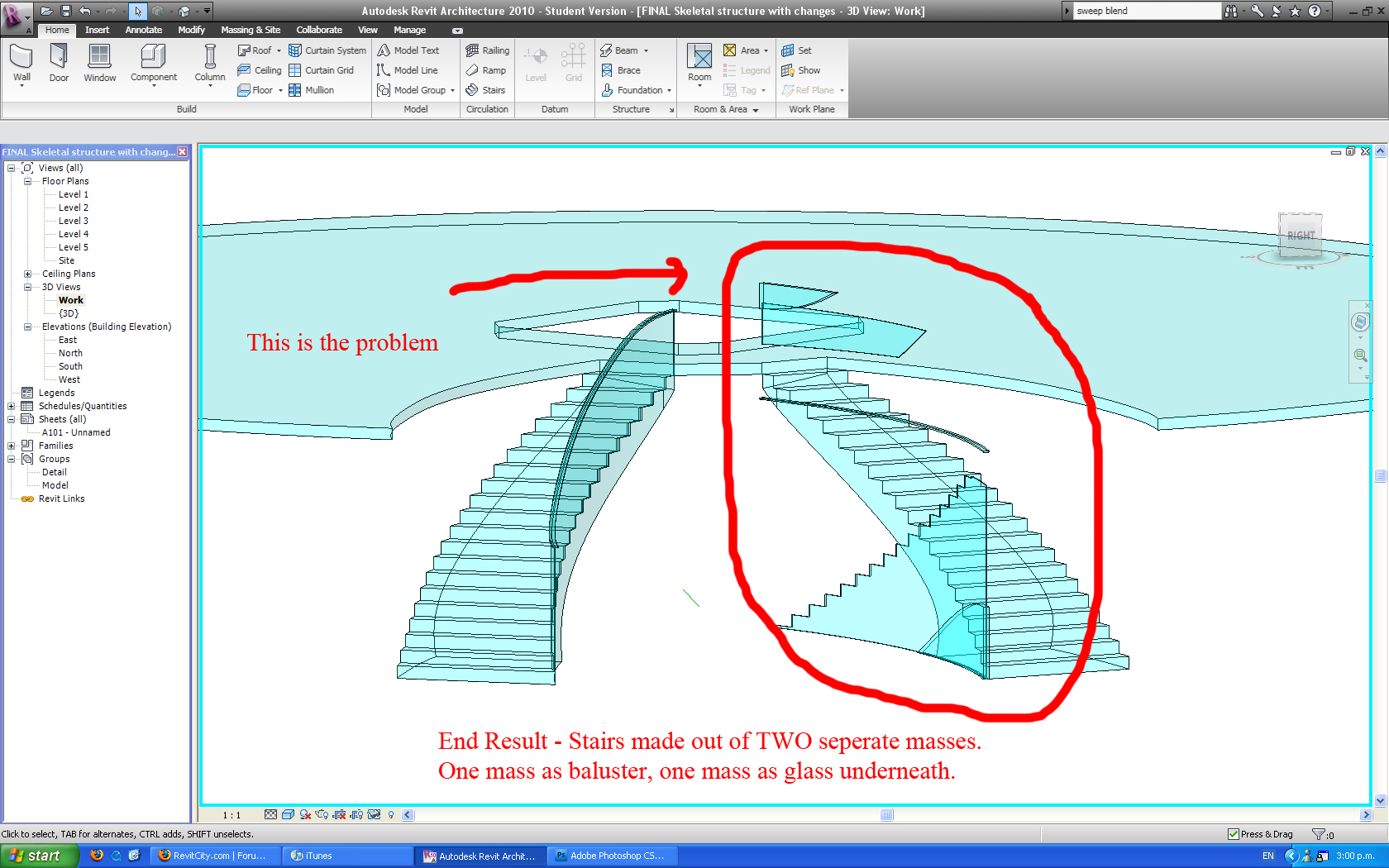 RevitCity.com | Massing differences Revit 2009 and 2010