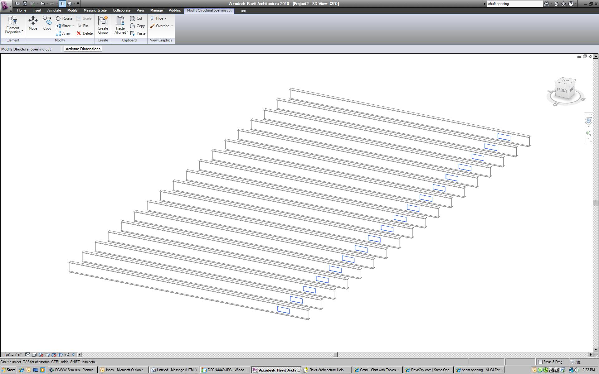 RevitCity.com | Same Opening Across Many Beams