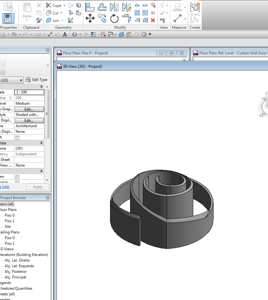 RevitCity.com | cutting walls with void revolve component in revit 2011