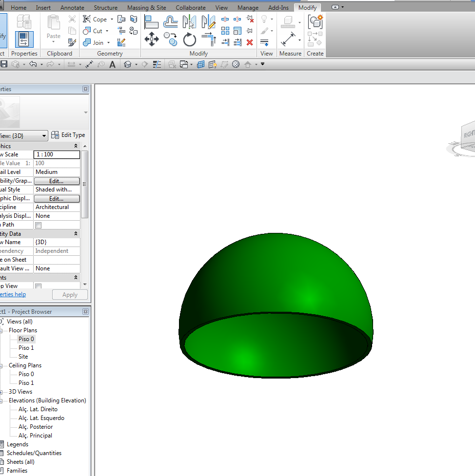 RevitCity.com | Sphere Mass - Changing the mass into a roof