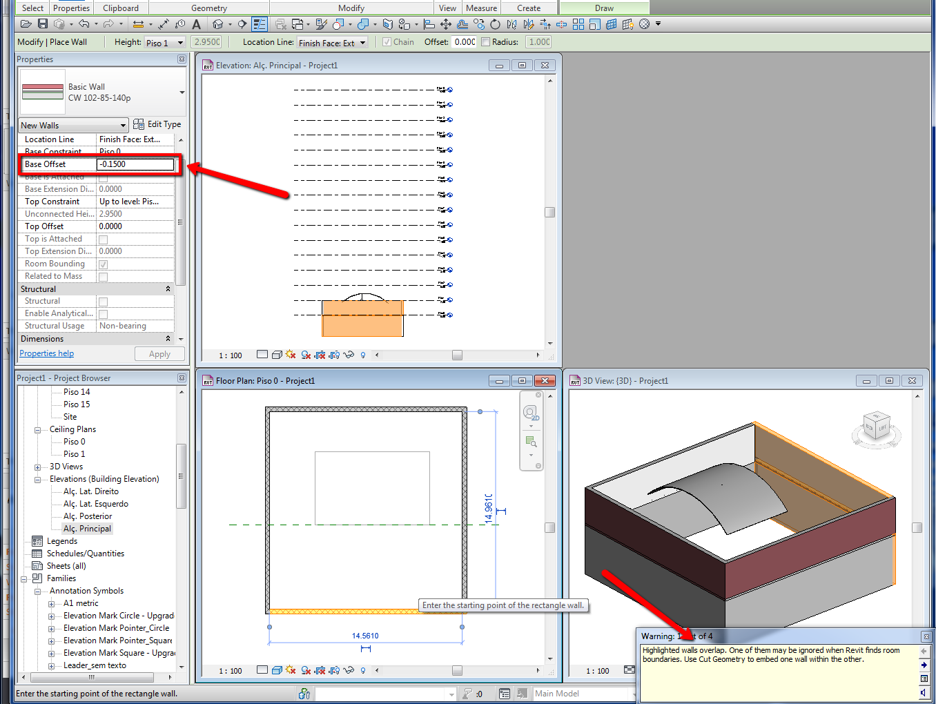 RevitCity.com | Placing Ext wall on foundation wall