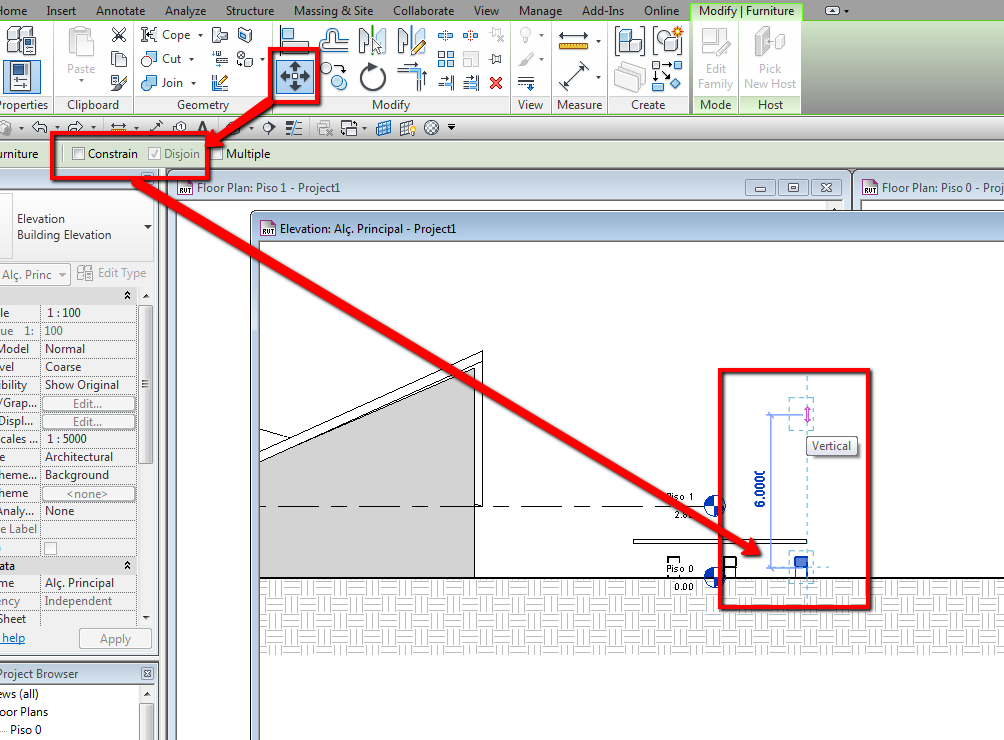 RevitCity.com | Furniture wont move up or down.
