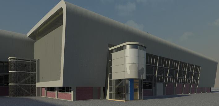 RevitCity.com | Image Gallery | Factory entrance