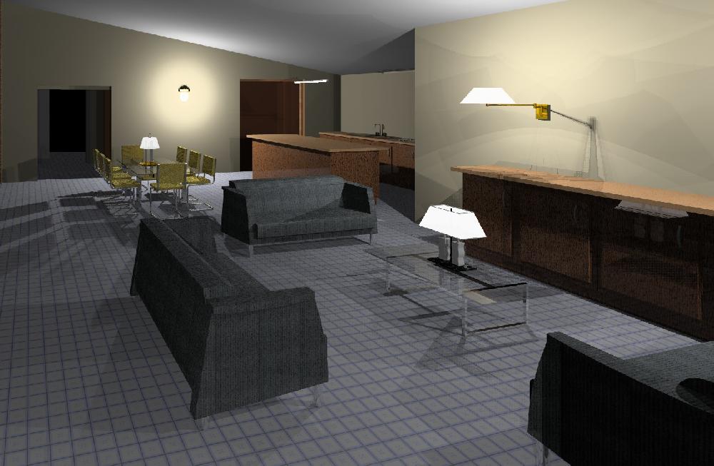 RevitCity.com | Image Gallery | DINING/LOUNGE PRESENTATION SHOT