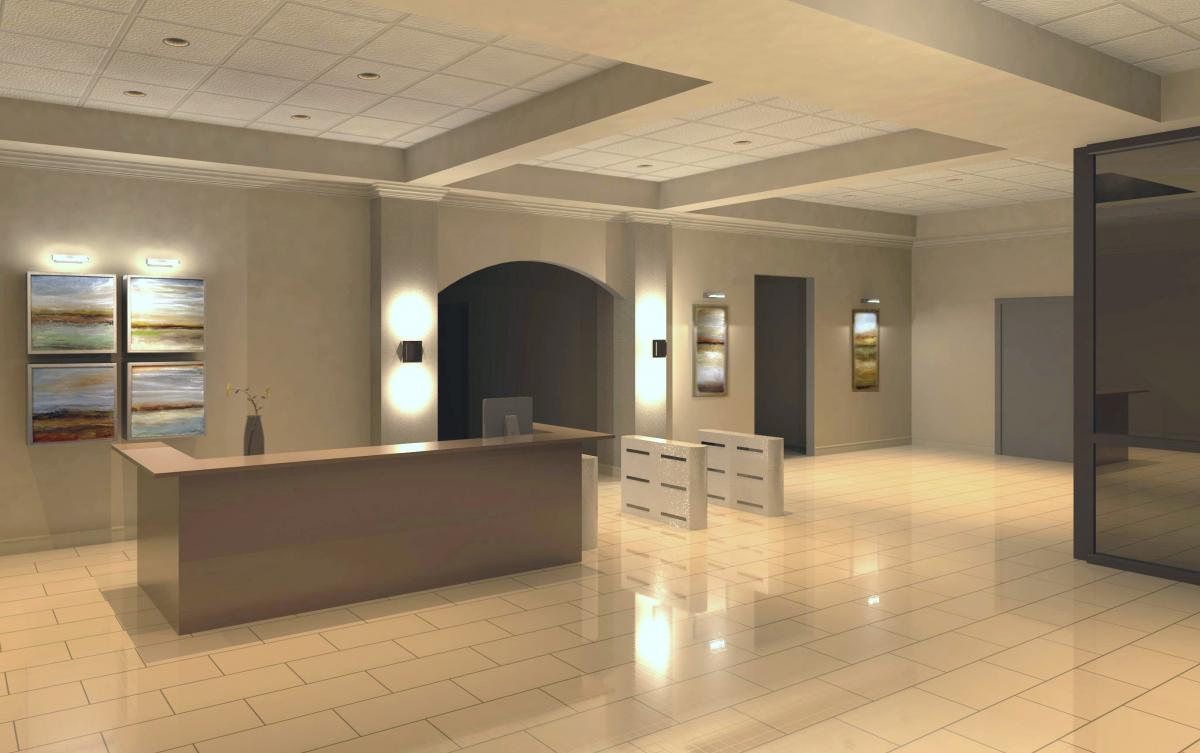 RevitCity.com | Image Gallery | LWCC Interior lobby