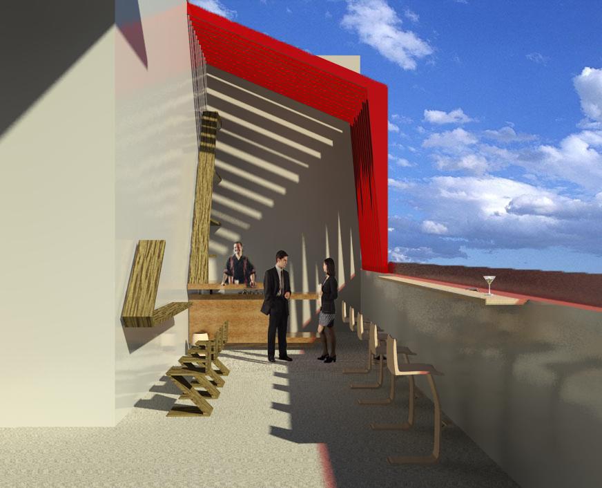 RevitCity.com | Image Gallery | Barnsdall art galler bar lounge area