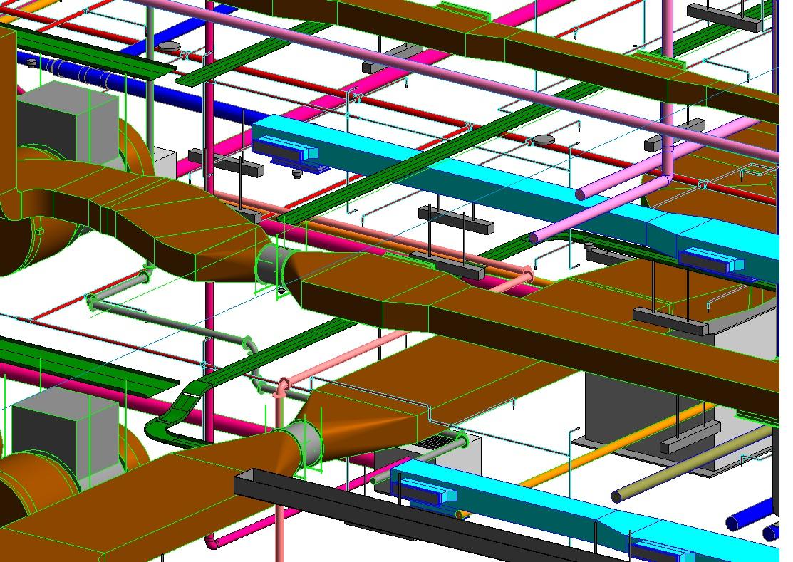 RevitCity.com | Image Gallery | Pipe and duct Clash
