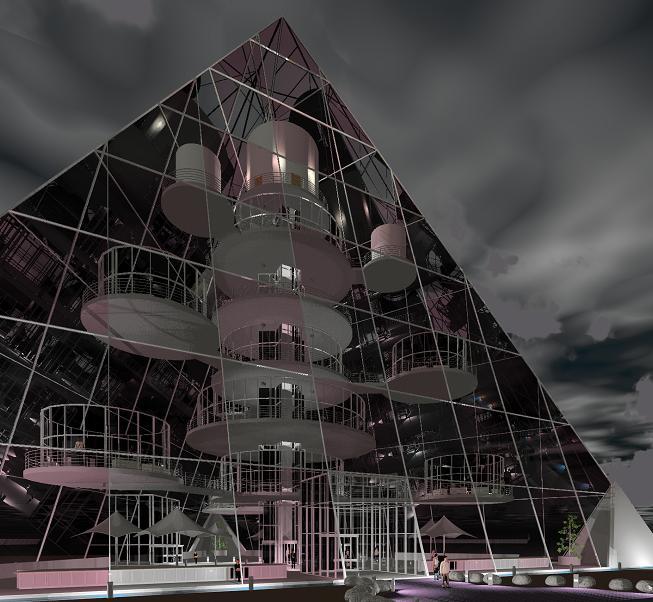 RevitCity.com | Image Gallery | Triangle glass building