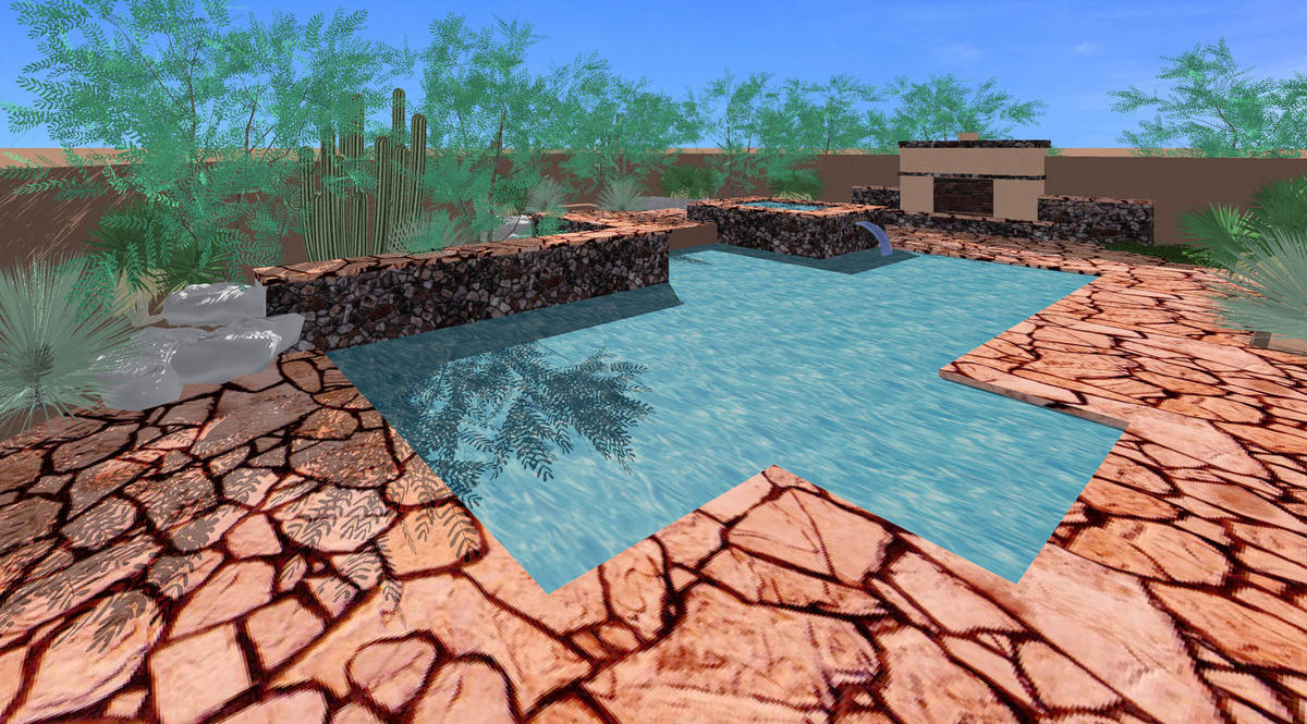 RevitCity.com | Image Gallery | Pool Perspective(Blue Agave Client)
