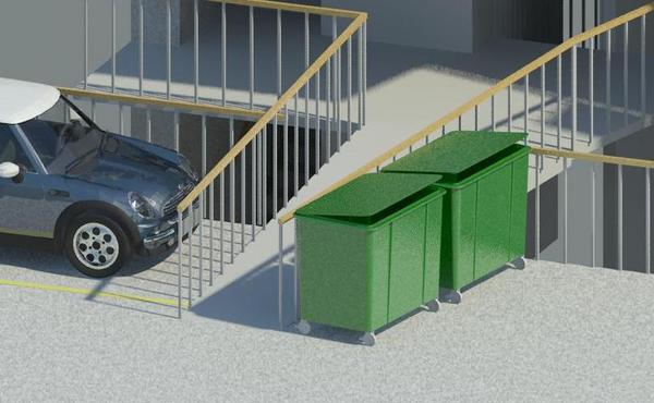 RevitCity.com | Object | Dumpster - Garbage container