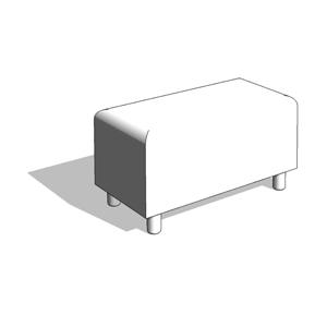 RevitCity.com | Object | Arroyo Ottoman - Upholstered Bench - HighTower