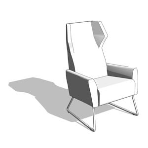 RevitCity.com | Object | Select Modern Recliner - High Back Lounge ...