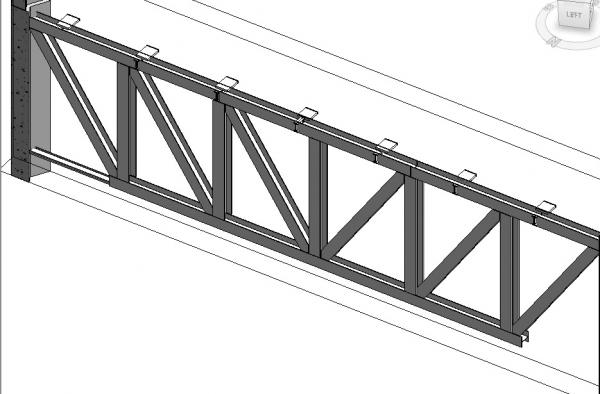 RevitCity.com | Object | Truss 6 equal part with different size cord ...