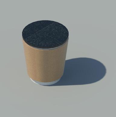 RevitCity.com | Object | Occasional Table - Tapered Drum