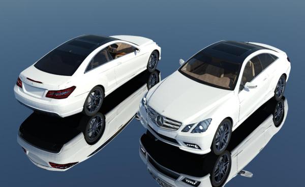 RevitCity.com | Object | Mercedes E500 Coupe - Car Automobile Vehicle