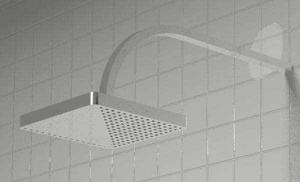 RevitCity.com | Object | Square Shower Head - Rain style. 200mm