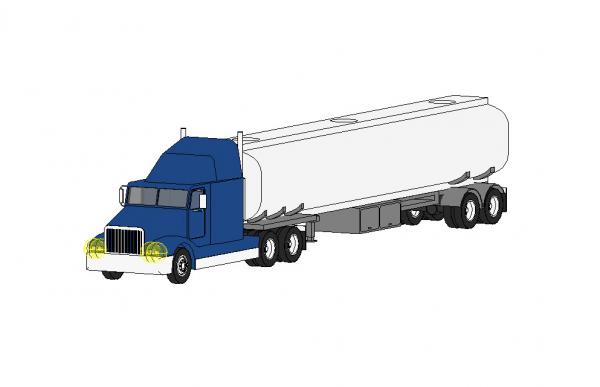 RevitCity.com | Object | Semi Truck - Oil Tanker
