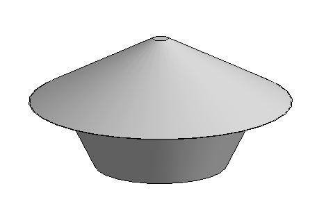 RevitCity.com | Object | Discharge Cowl - Chinese Hat