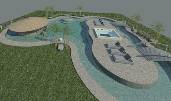 RevitCity.com | Object | Large Free Form Pool