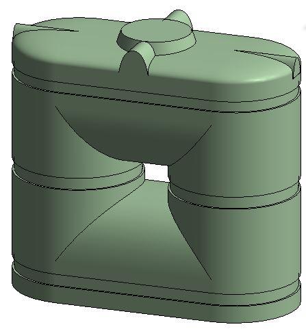 RevitCity.com | Object | Water Tank -Squat Urban Tower - 650 Ltre - SL650SQ