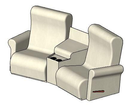 RevitCity.com | Object | Home Theatre Seat - Double