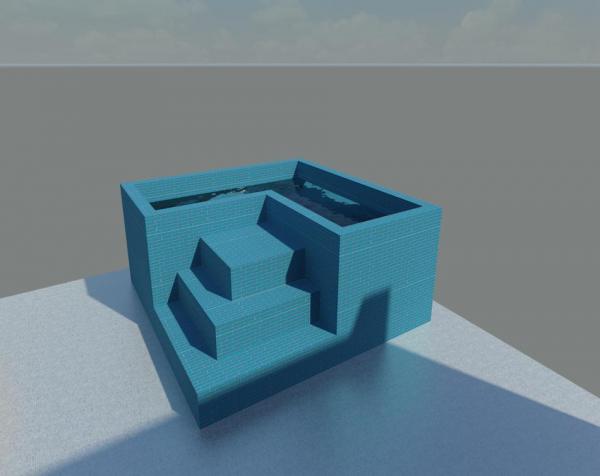 RevitCity.com | Object | Corner Spa with Stairs